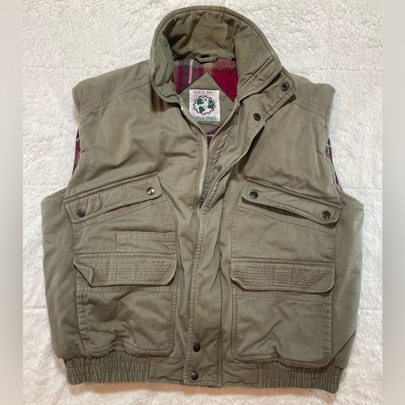 North Bay | Jackets & Coats | Vintage North Bay World Travel Mens Vest ...